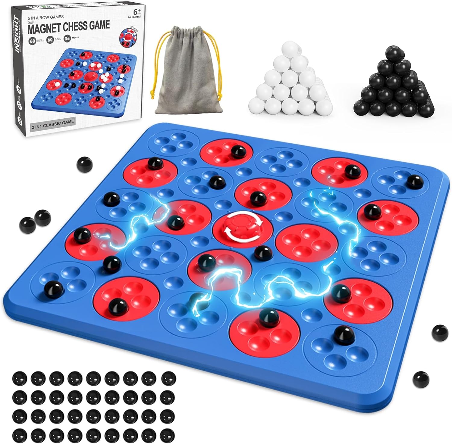 Amazon.com: Magnetic Game Chess, Magnet Game, Magnetic Board for Kids ...