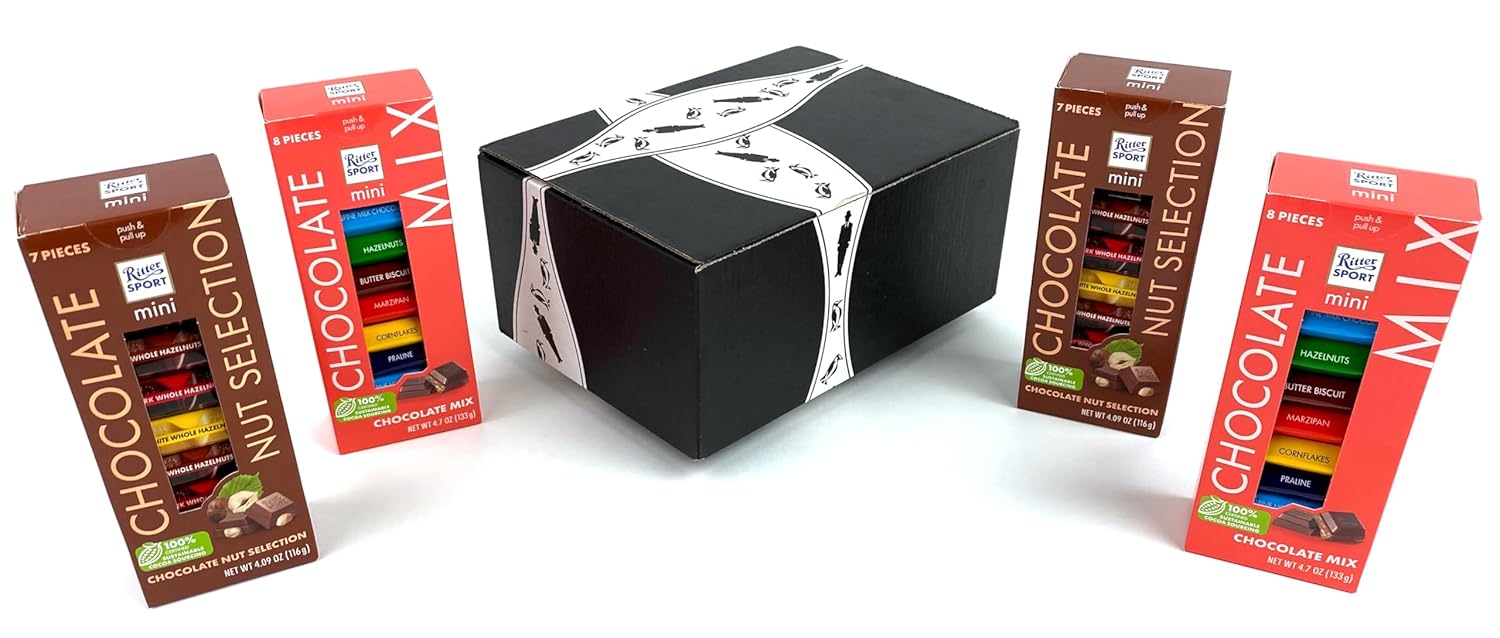 Amazon.com : Ritter Mini Chocolate Towers 2-Flavor Variety: One Package ...