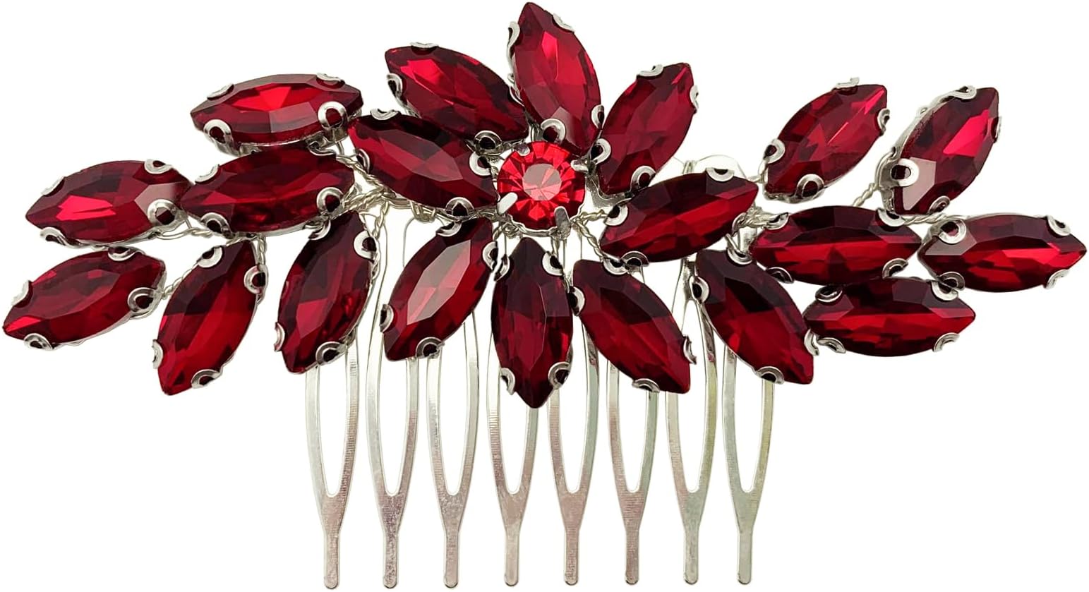 Amazon.com : BERYUAN Black Crystal Hair Comb for Women, Black Gothic ...