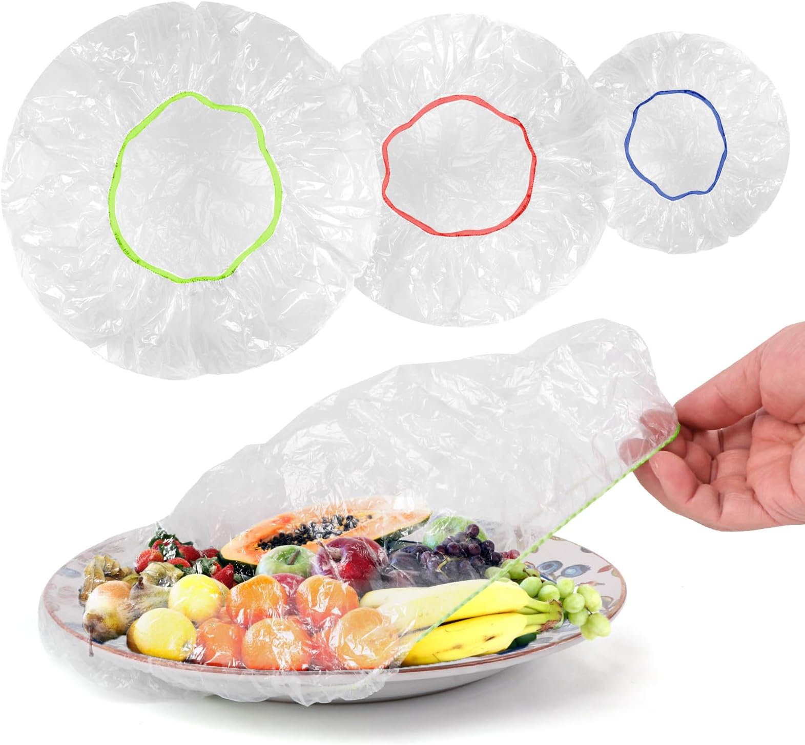 Amazon.com: MAQIHAN 80Pcs Bowl Covers Reusable - Plastic Bowl Covers ...