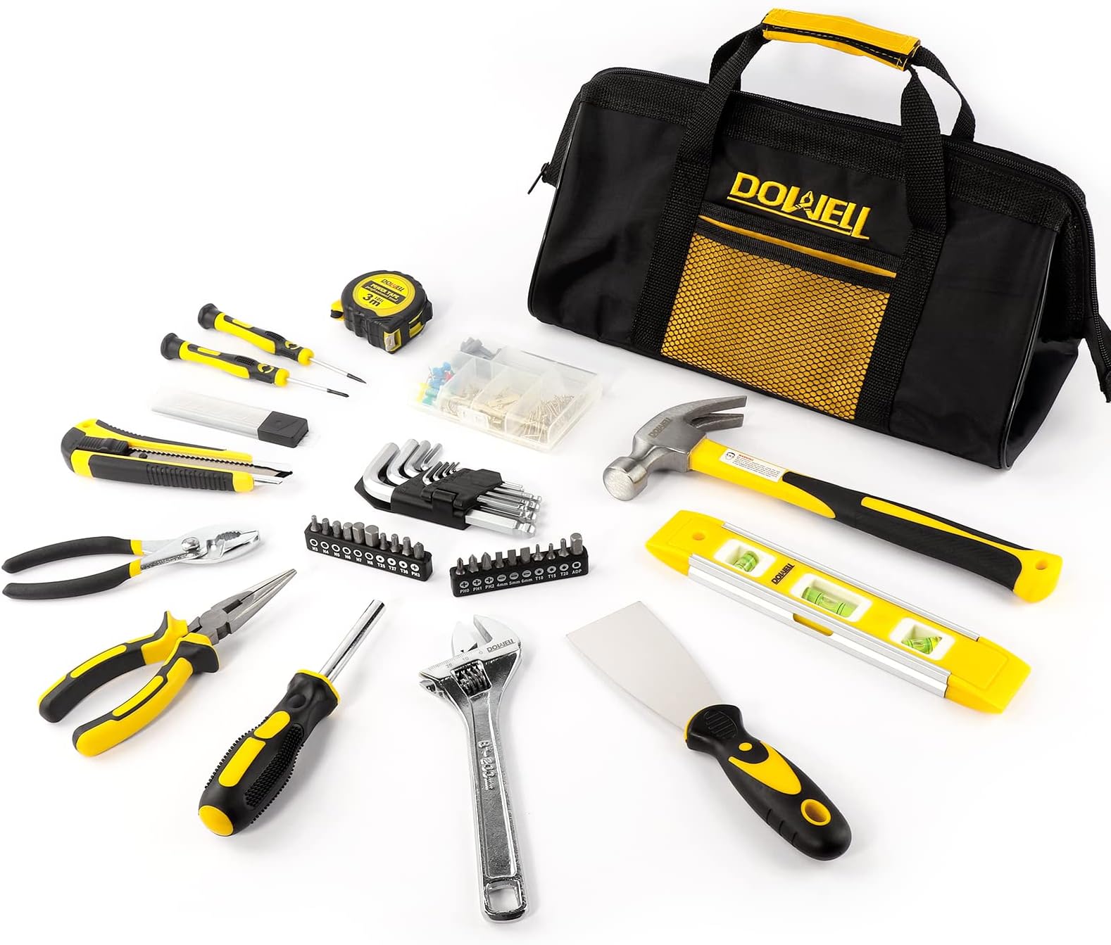 STEELHEAD 87-Piece Tool Set, Screwdriver Handle, 11 Bits, Magnetic ...