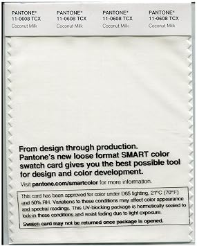 Pantone Smart Swatch 11-0608 Coconut Milk - Amazon.com