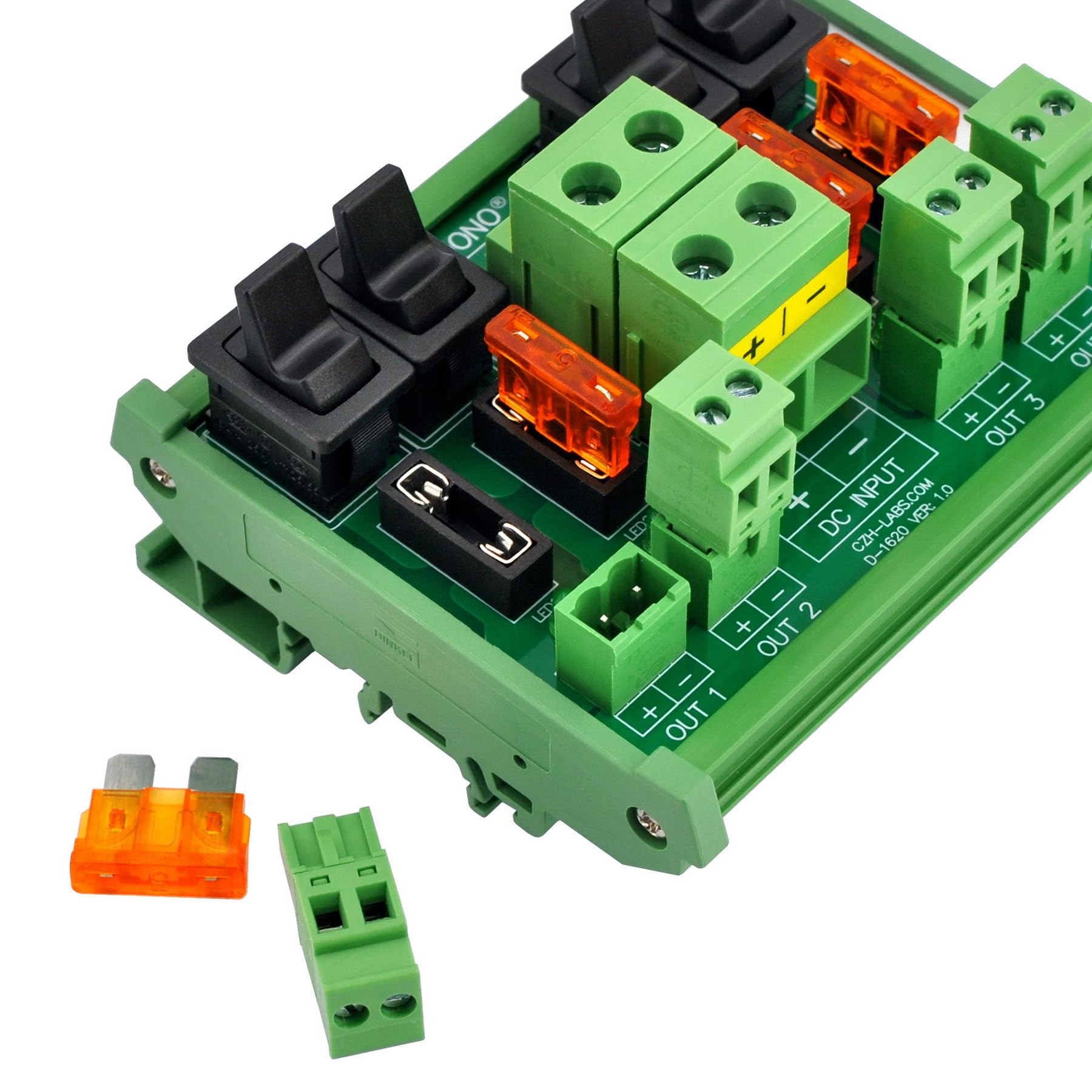 Snapklik.com : DC Power Distribution Module, Rocker Switch, Fused ...