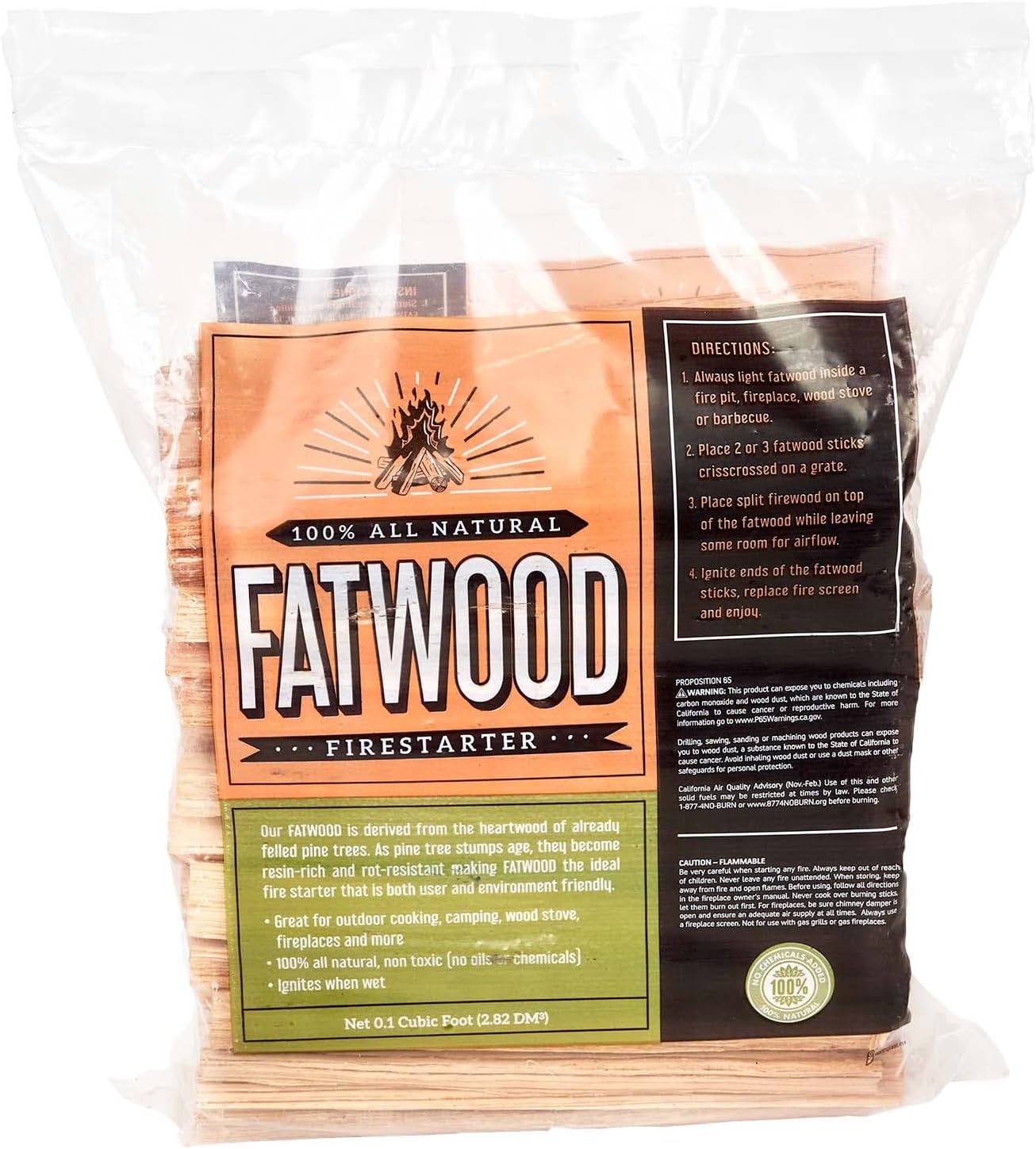 Amazon.com : Better Wood Products Fatwood Firestarter Box, 1.5-Pounds ...