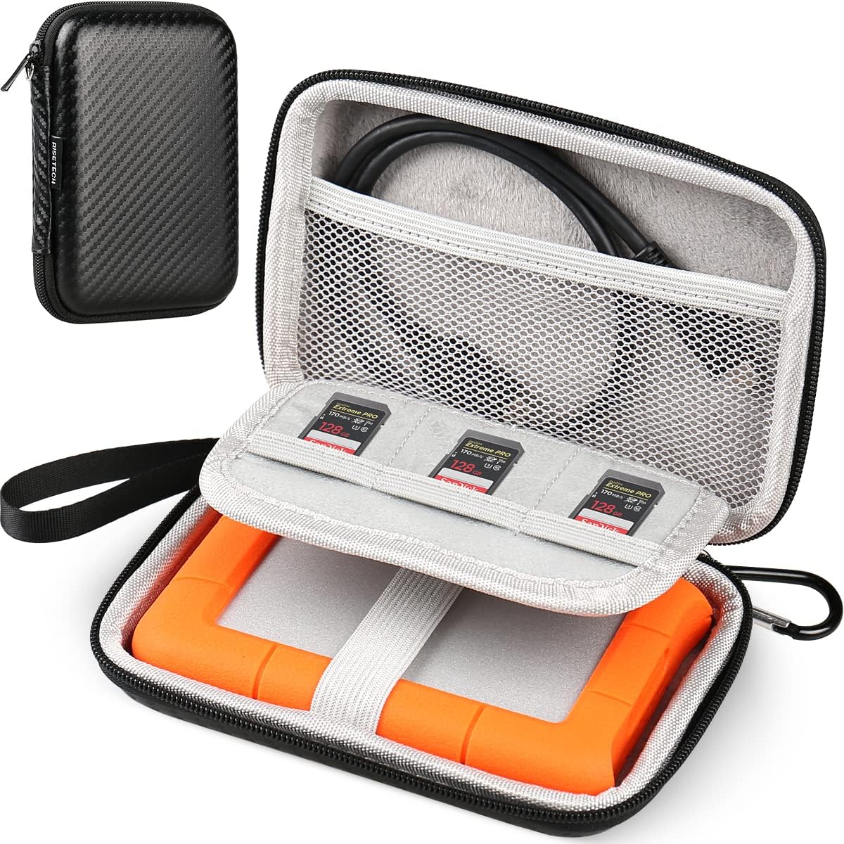 Amazon.com: Lacdo Hard Drive Carrying Case for Toshiba Canvio Basics ...