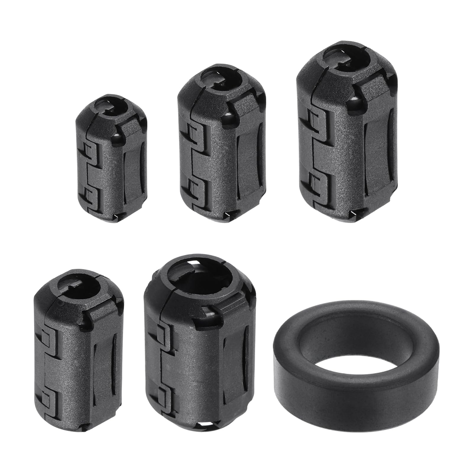 Amazon.com: uxcell Clip-on Ferrite Ring Core Anti-Interference Noise ...
