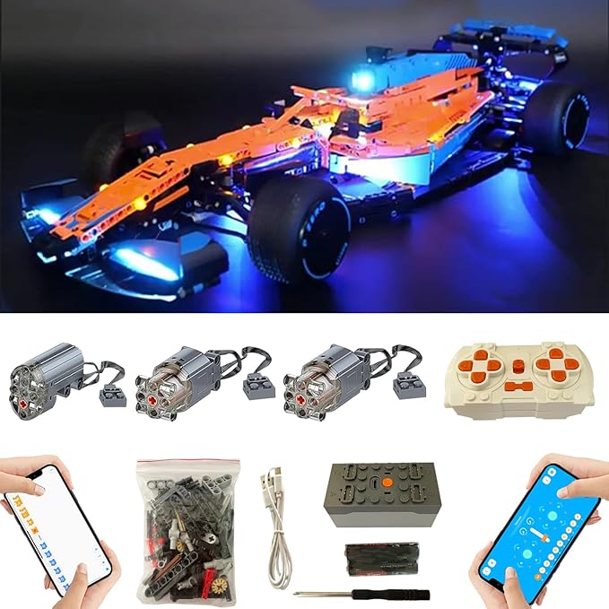 Amazon.com: Super Motor and Remote Control and Light Kit for Lego ...
