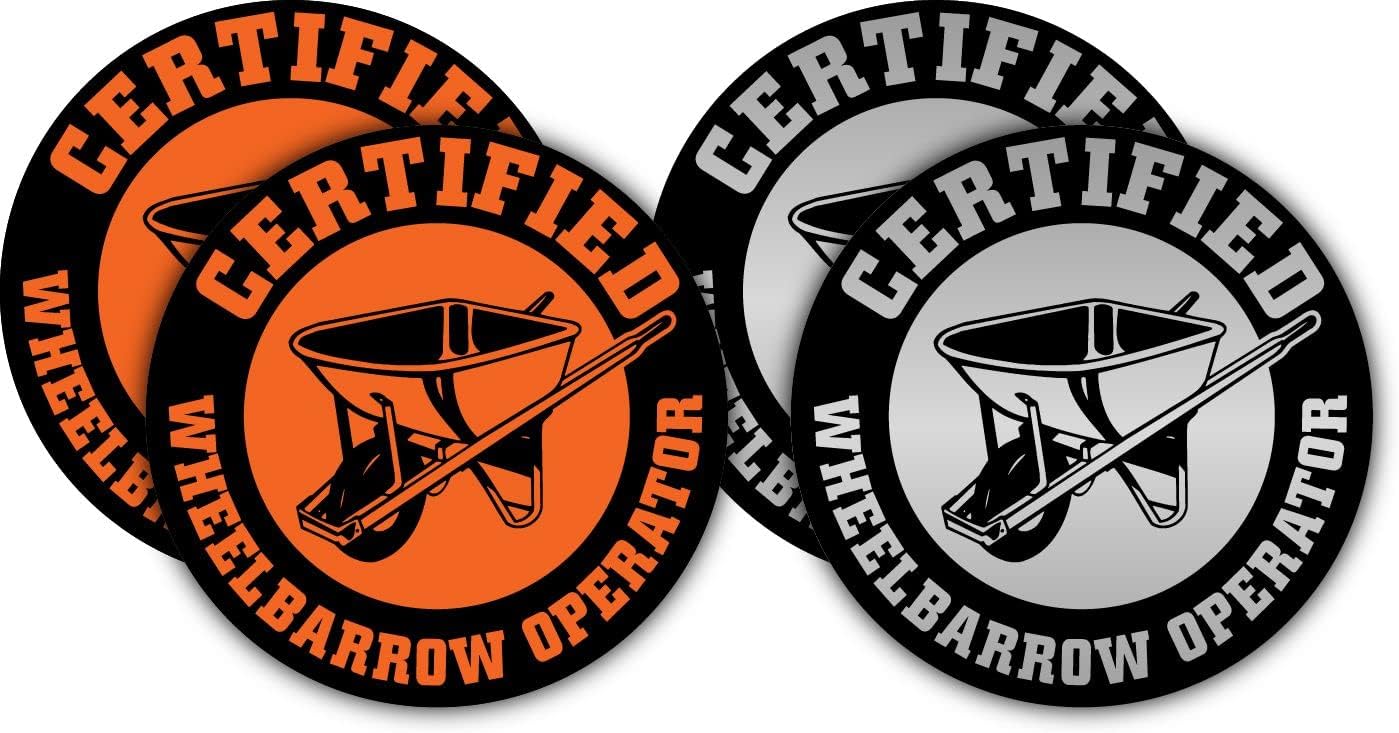 Amazon.com: Certified Badass Wheelbarrow Operator Vinyl Decal | Sticker ...