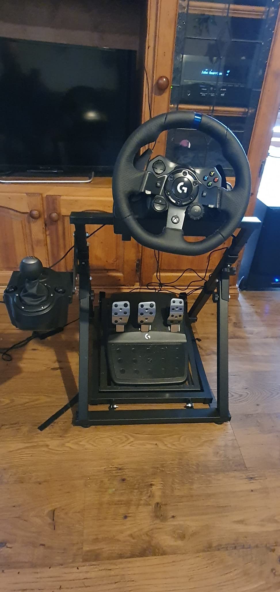 Racing Simulator Wheel Stand Sim Steering Gaming Foldable Adjustable ...