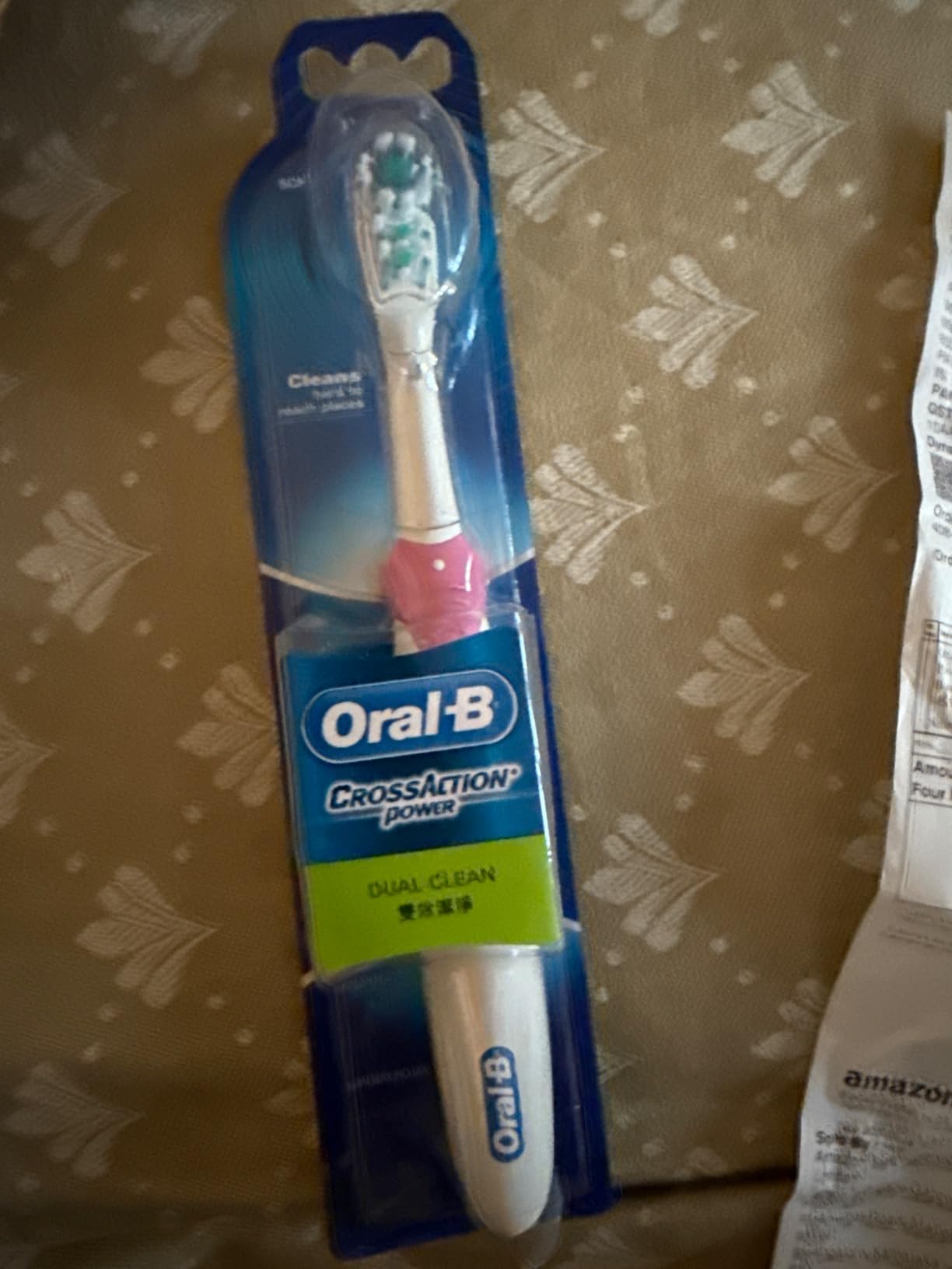 Oral B Cross Action AA Battery Electric Toothbrush for Adults, 90 Day ...