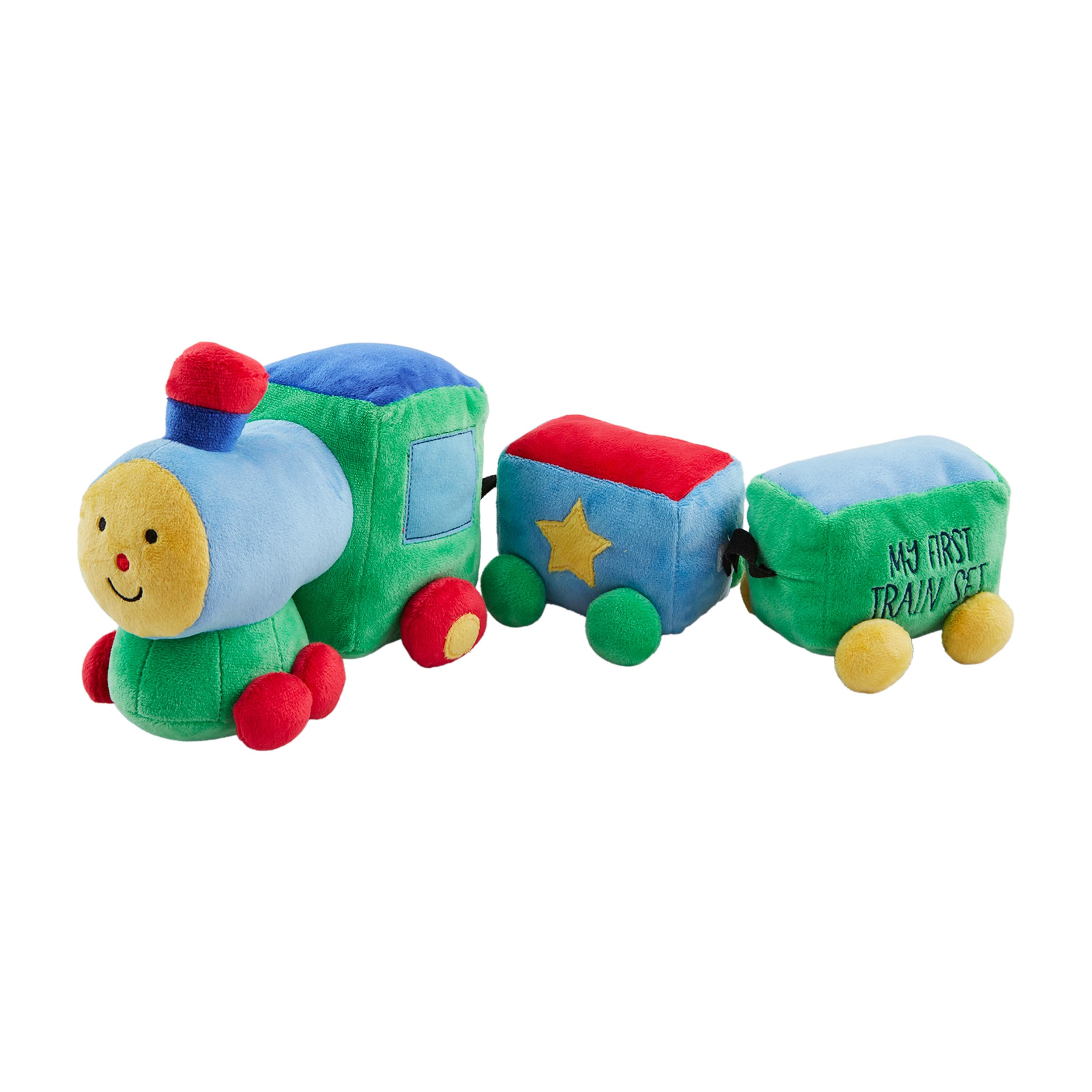 Amazon.com: Mud Pie Kids Train Plush Set; 21 1/2" X 7" : Toys & Games