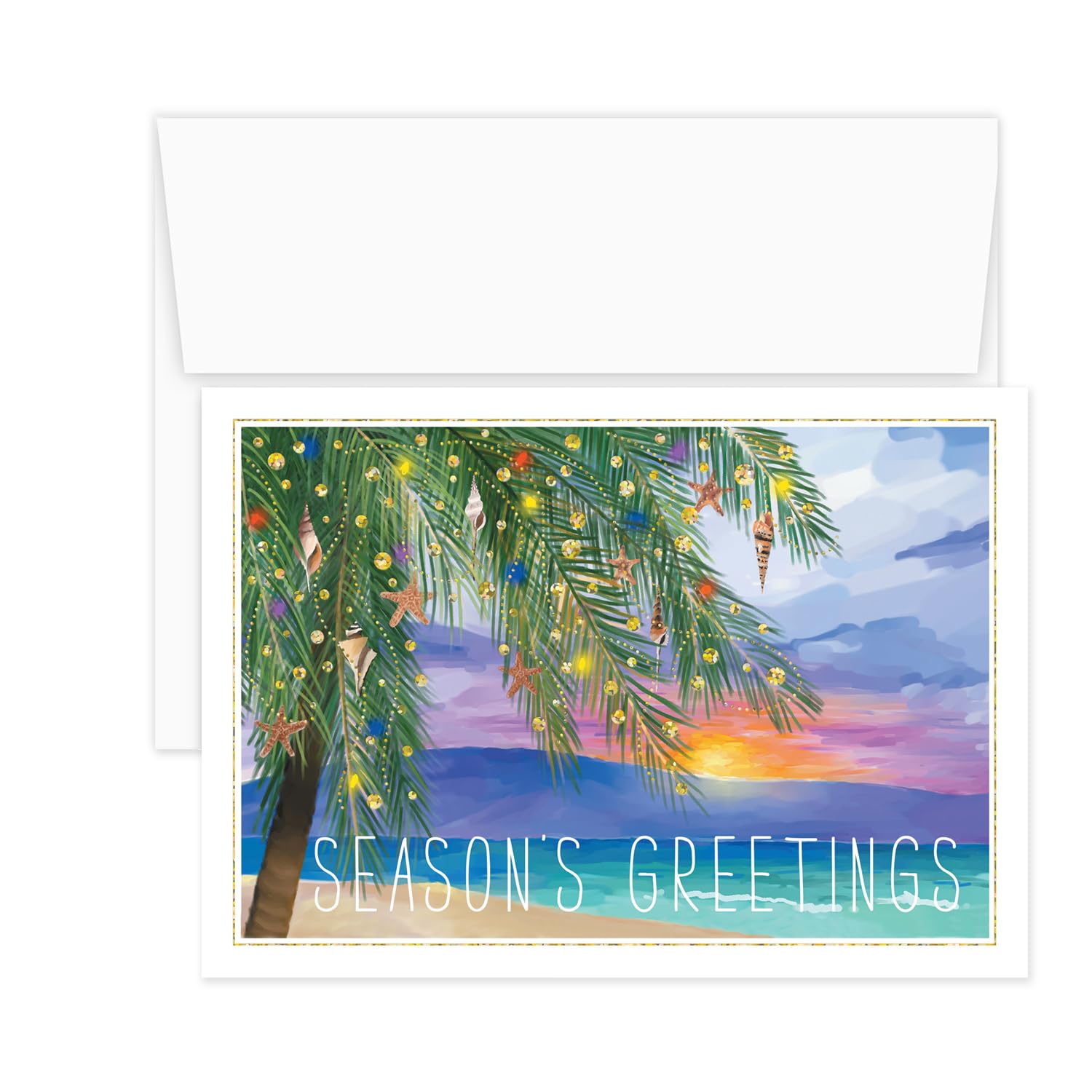 Amazon.com : Canopy Street Masterpiece Tropical Sunset Cards / 16 ...