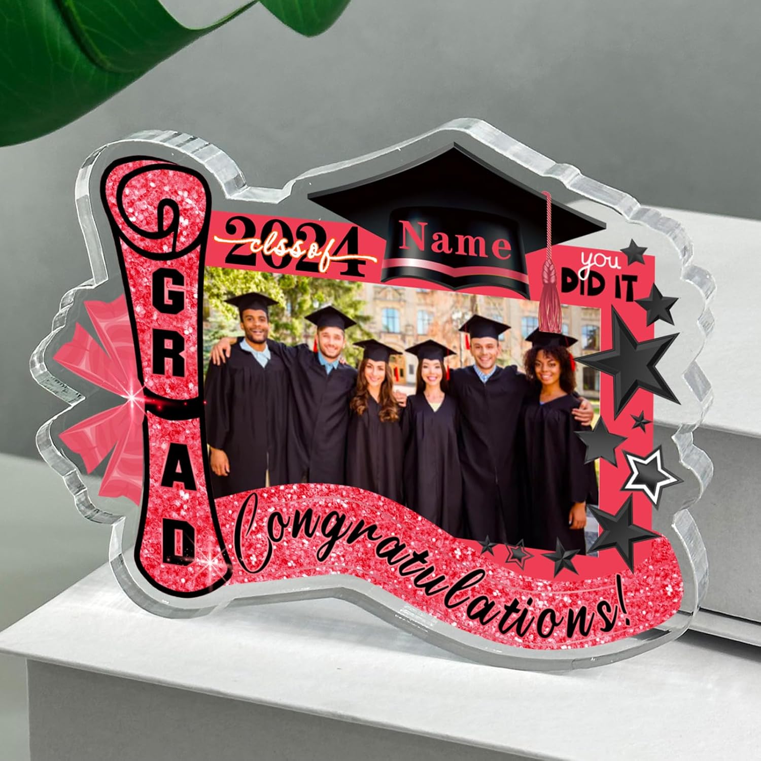 Amazon.com: Aubao Customized Graduation Gift Plaque with Photo Custom ...