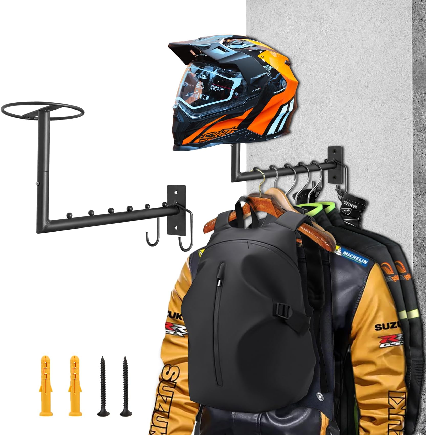 Amazon.com: Svkipibe Helmet Holder for Motorcycle, Football, Cycling ...