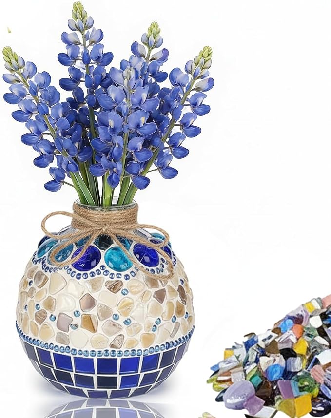Amazon.com: DIY Mosaic Vase Kit for Adults - Waterproof & Non-Slip ...