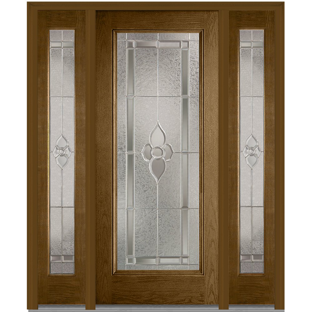 National Door Company ZA12652R Fiberglass Oak, Burnished Walnut, Right ...