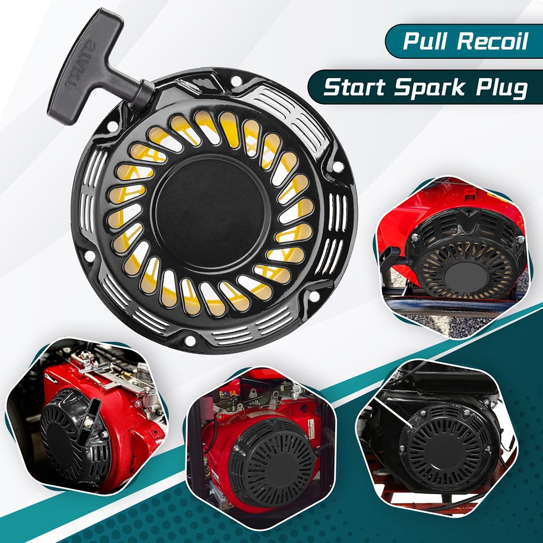 Predator 212cc Parts Pull Recoil Starter Assembly With Spark Plug ...