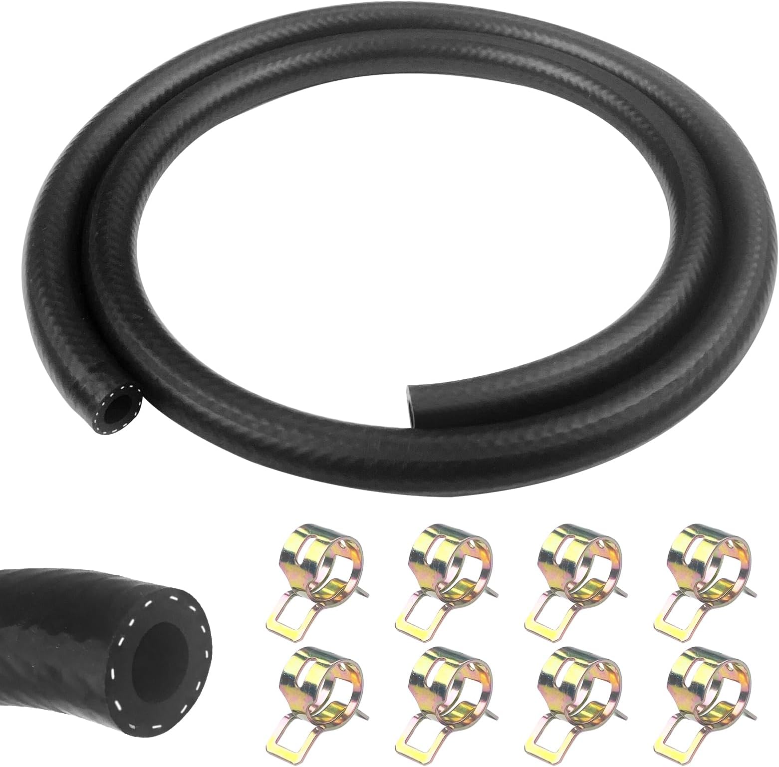 Newpop tubo benzina 8mm, 1 Metri tubo del carburante linea, tubo ...
