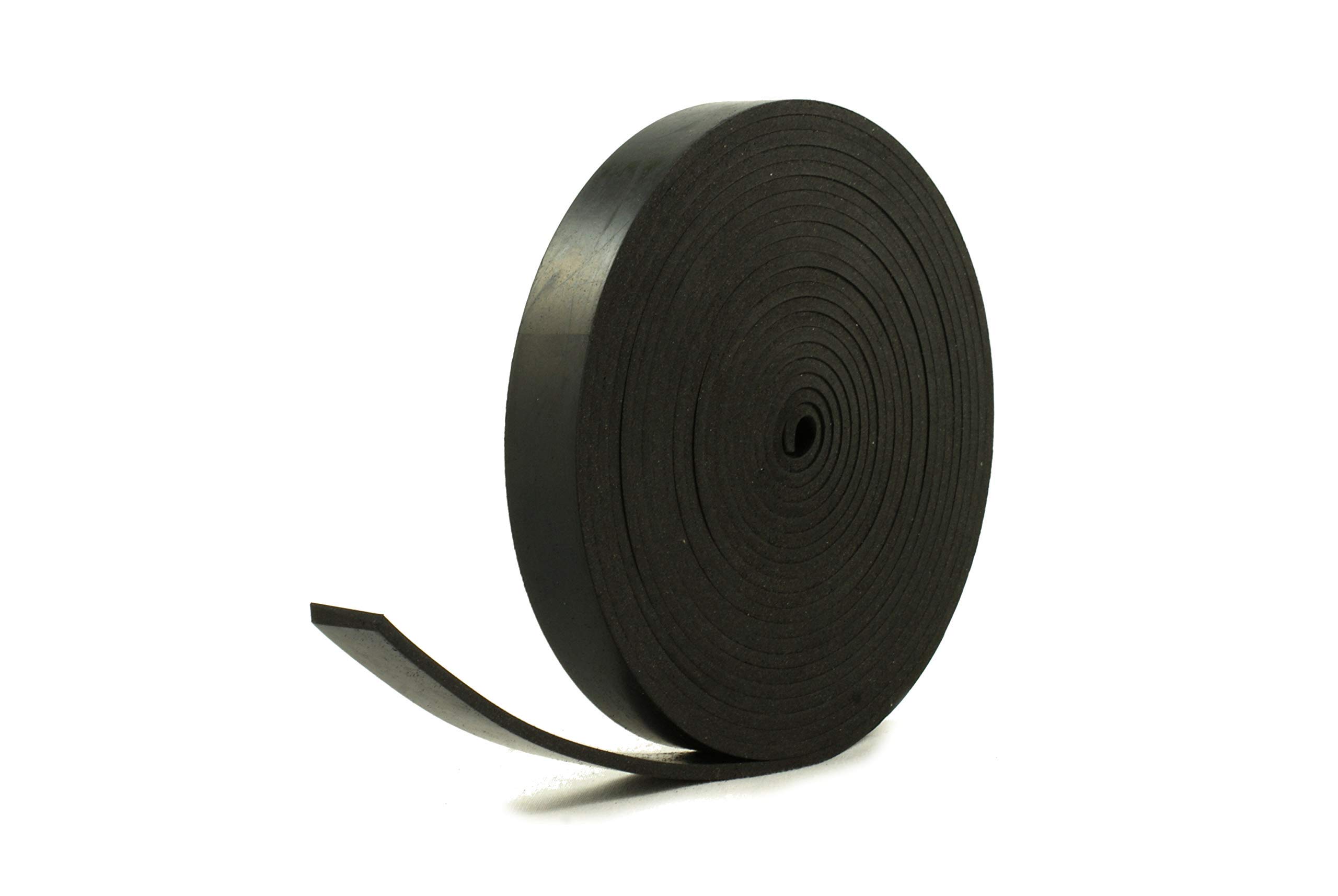 Solid Neoprene Black Rubber Strip 20mm wide x 3mm thick x 5m long ...