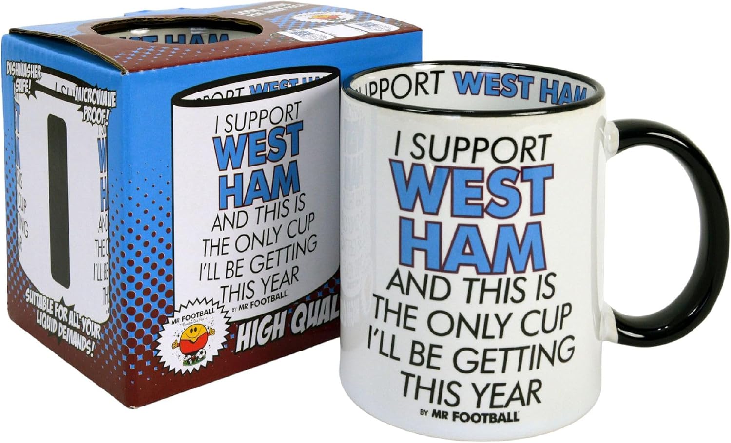 I Support West Ham -Gift Boxed Mug Present idea for Hammers Fan ...