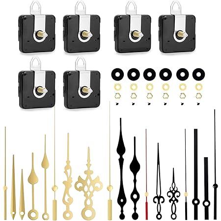 Amazon.com: 4 Pieces Quartz DIY Wall Clock, Clock Numerals Kit ...