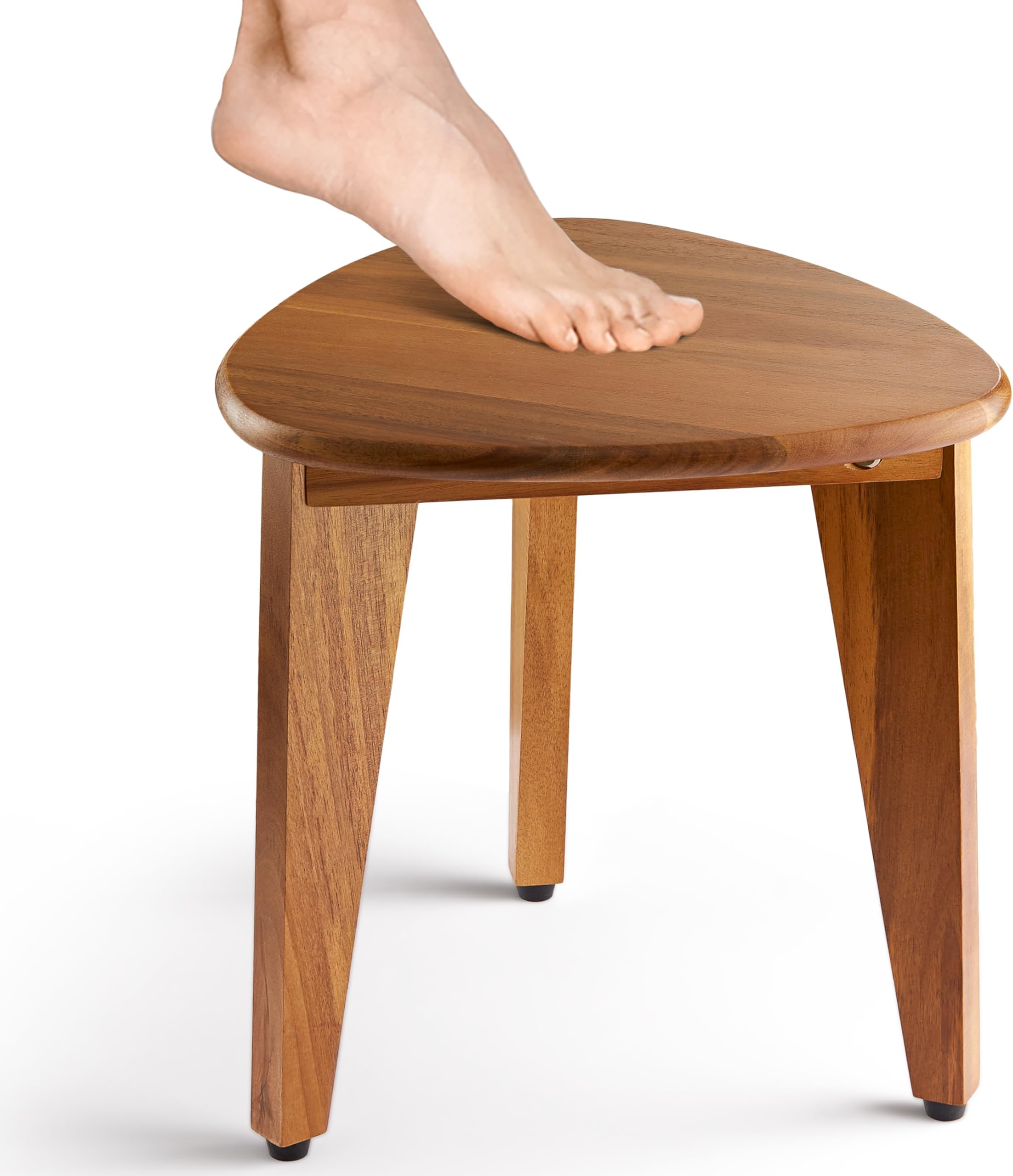 Amazon.com: BLUEWEST Shower Foot Stool for Shaving Legs, Acacia Wood ...