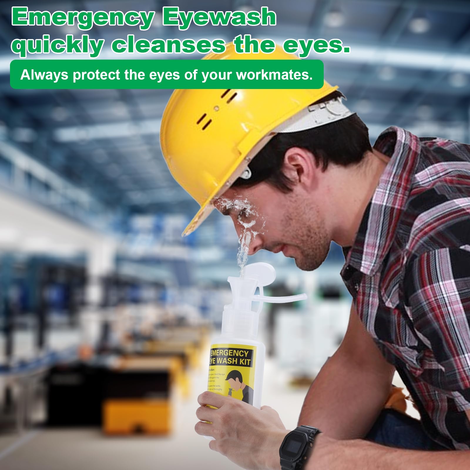 Snapklik.com : Portable Eyewash Station Kit OSHA-Approved