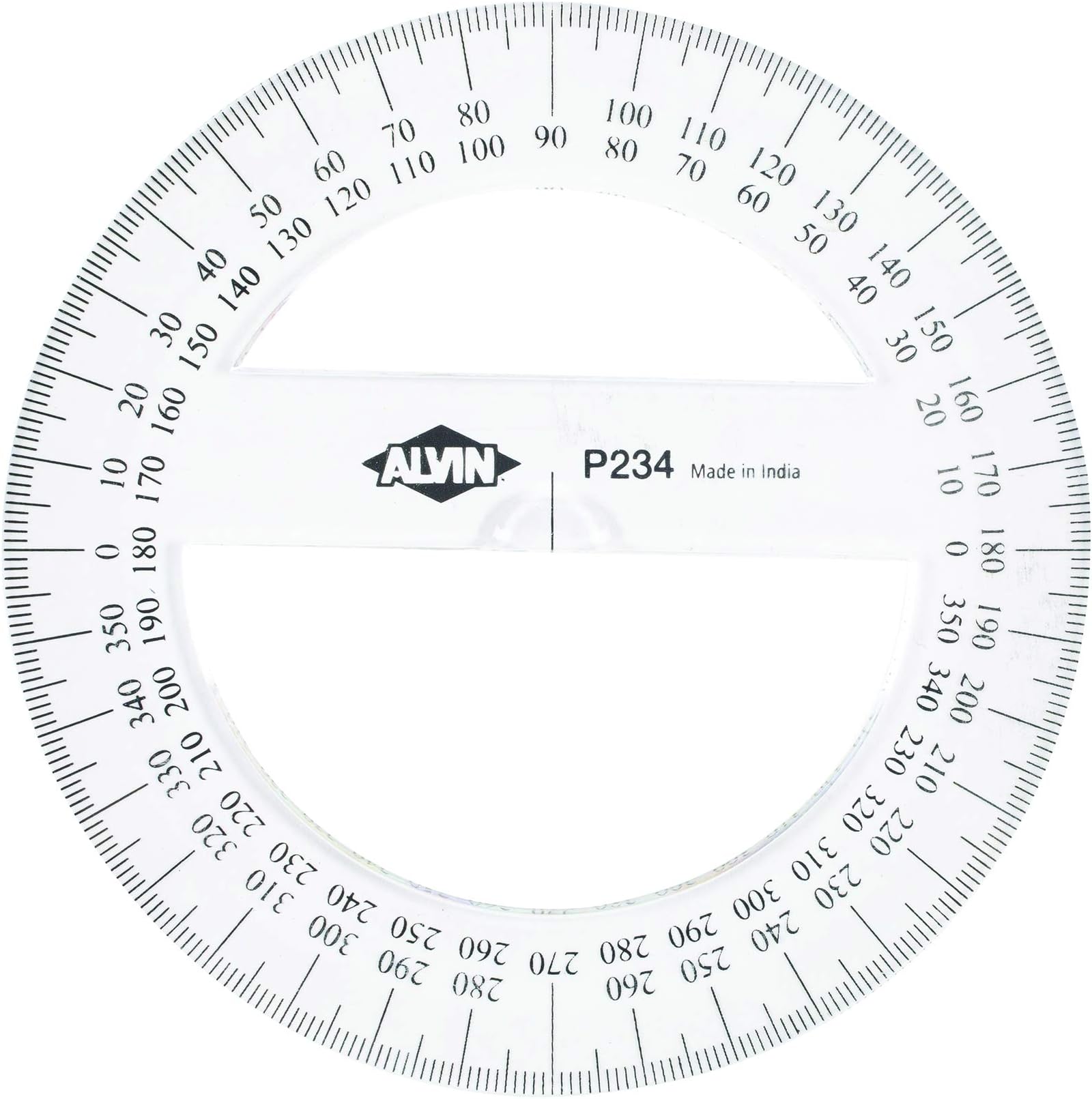 Amazon.com : Alvin, P234, Circular Protractor, 360 Degrees - 4" : Lawn ...