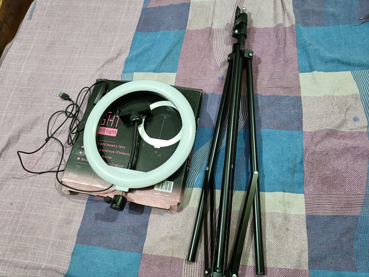 Buy GONCHAK HUB 10 Inch Selfie Ring Light with 7 Ft Tripod Stand and Phone Holder, Dimmable LED ...