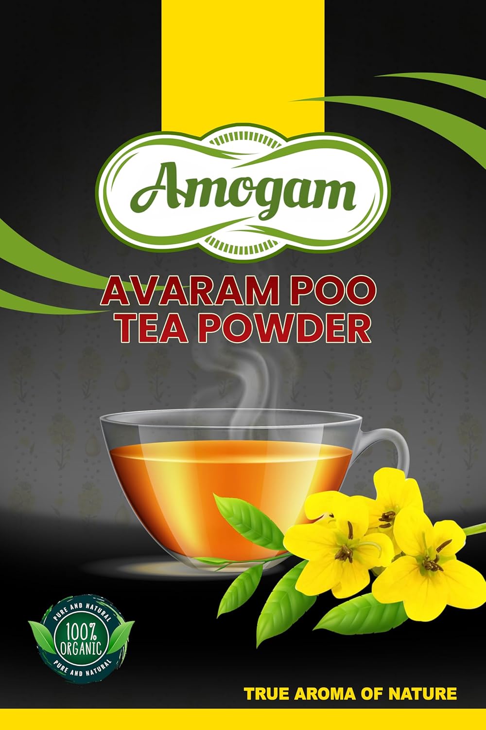 Amogam Herbal Fresh Avaram Poo Tea Powder Pack Of 250g : Amazon.in ...