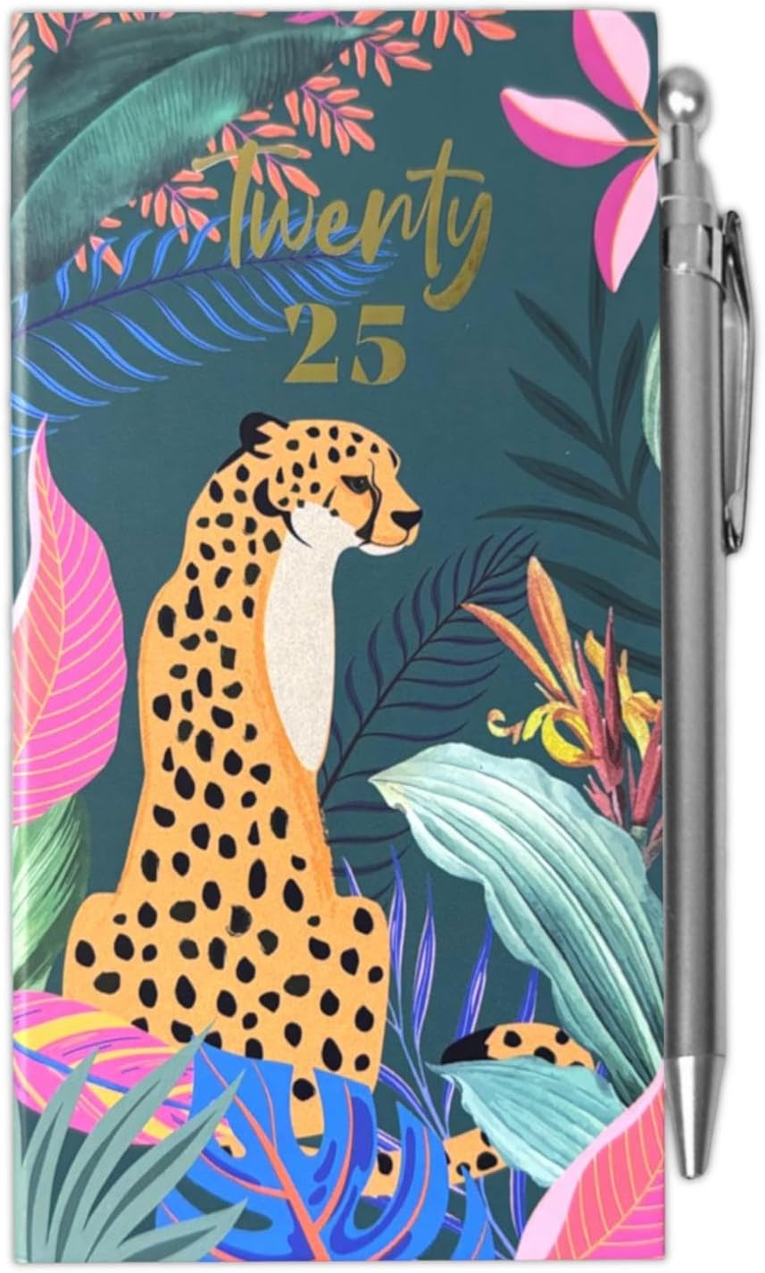 2025 Slim Week To View Diary Slim WTV Diary & Pen: Floral Photographic ...