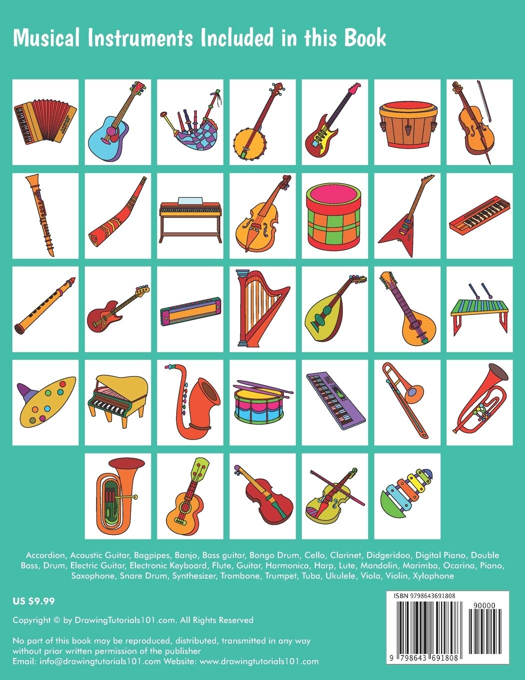Easy Drawings Of Musical Instruments