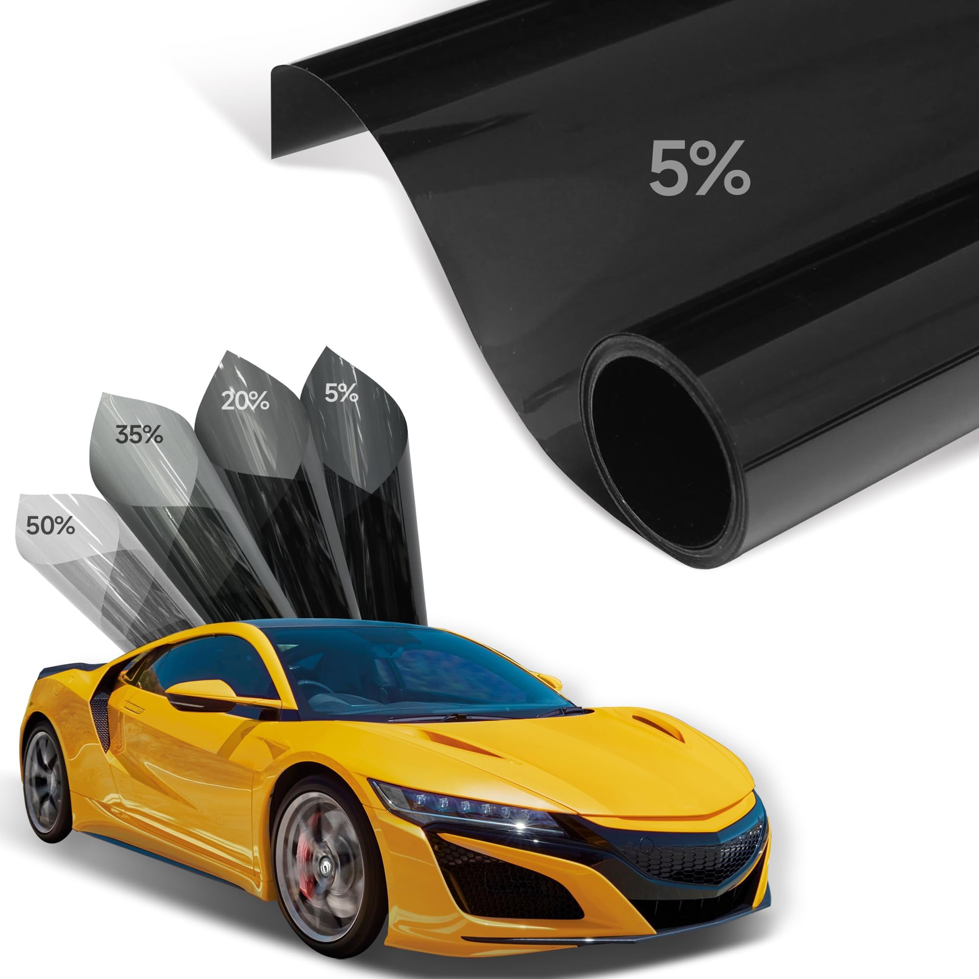 Amazon.com: TRUE LINE Automotive Nano Ceramic Window Tint for Car - Pre ...