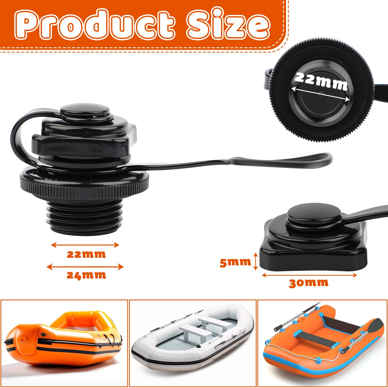 Snapklik.com : 2PCS Inflatable Boat Air Valve, Inflatable Boat ...