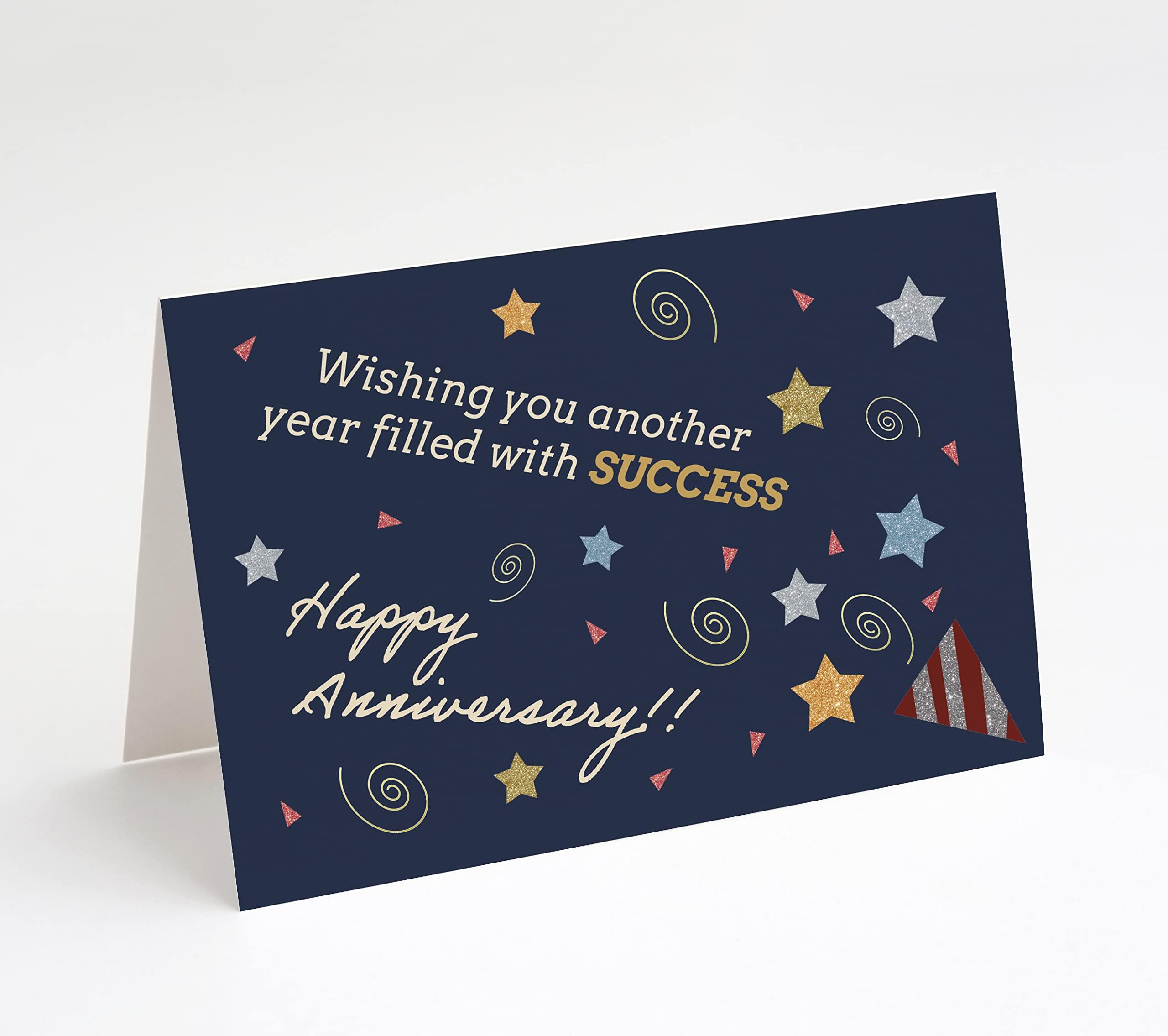 Amazon.com : M Market On Mainstreet Work Anniversary Cards for Business, 25 Cards with Envelopes ...