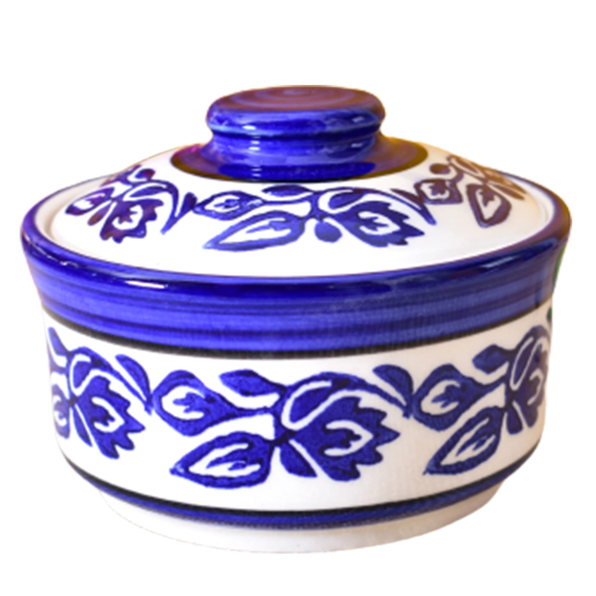 Buy Kunhar Ceramic Donga with Lid, Ceramic Serving Donga, 450 Ml, 1 ...