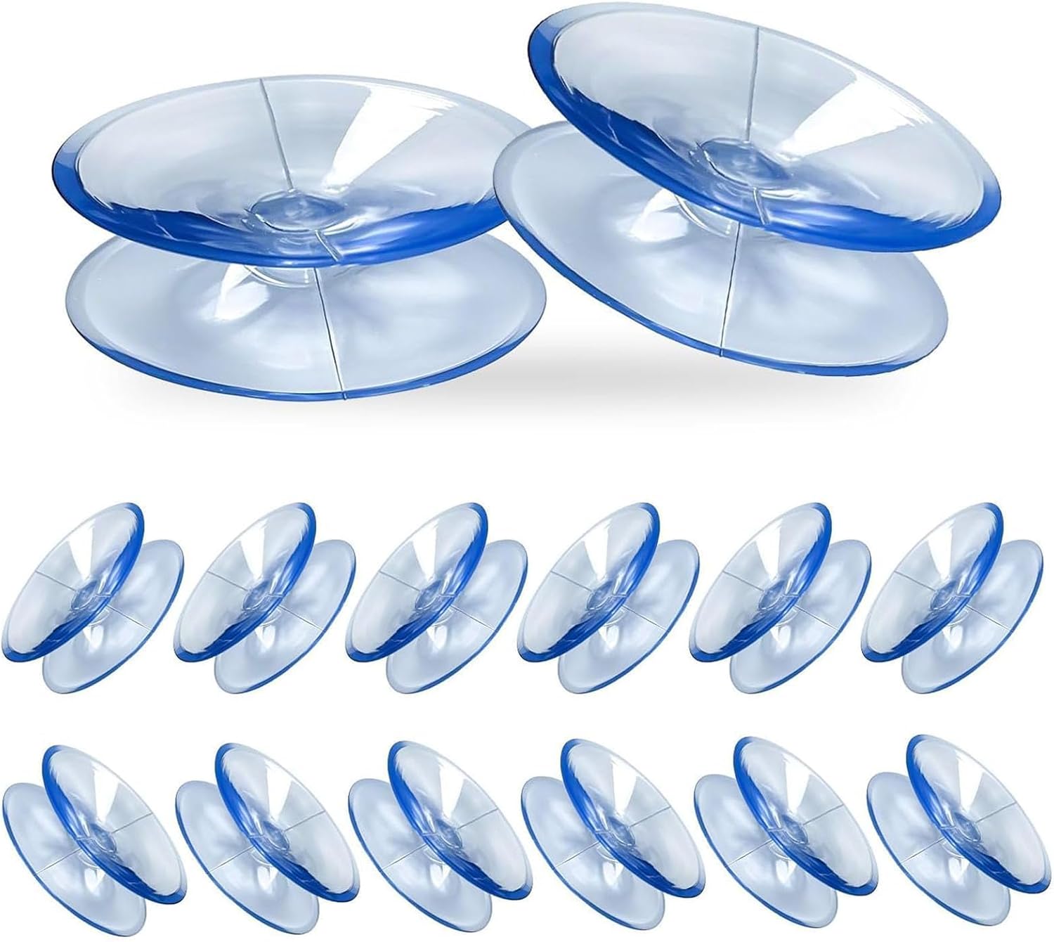 Amazon.com: 24PCS 20mm Double Sided Suction Cups, Clear Silicone ...