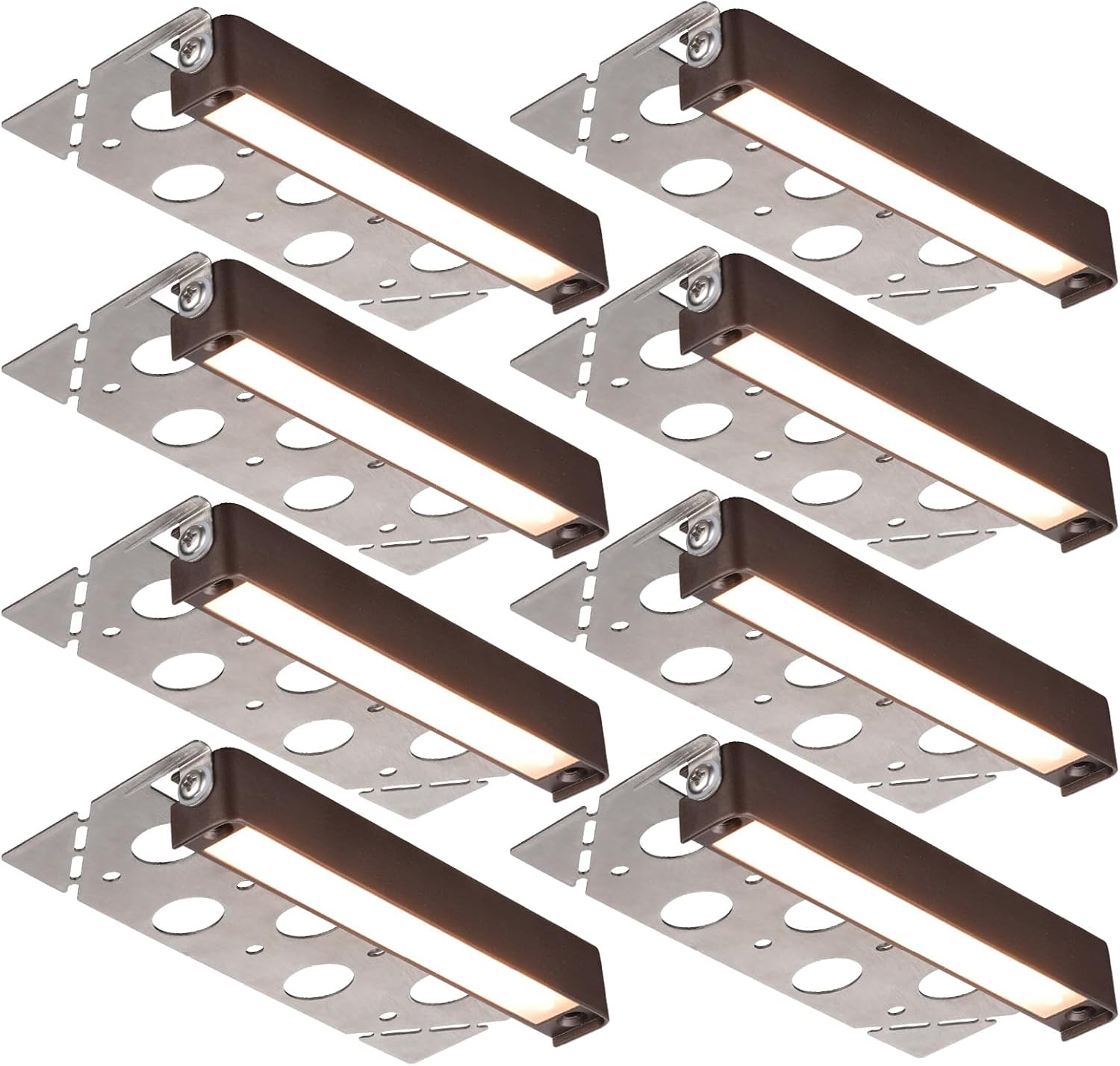 LEONLITE 8-Pack 7 Inch LED Hardscape Lighting, Update Retaining Wall ...