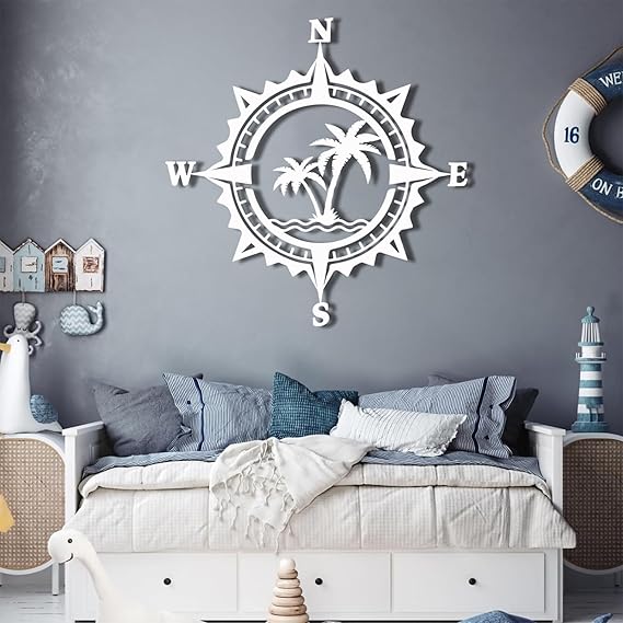 Amazon.com: Flyoak Metal Wall Decor - Metal Palm Tree Wall Decor ...