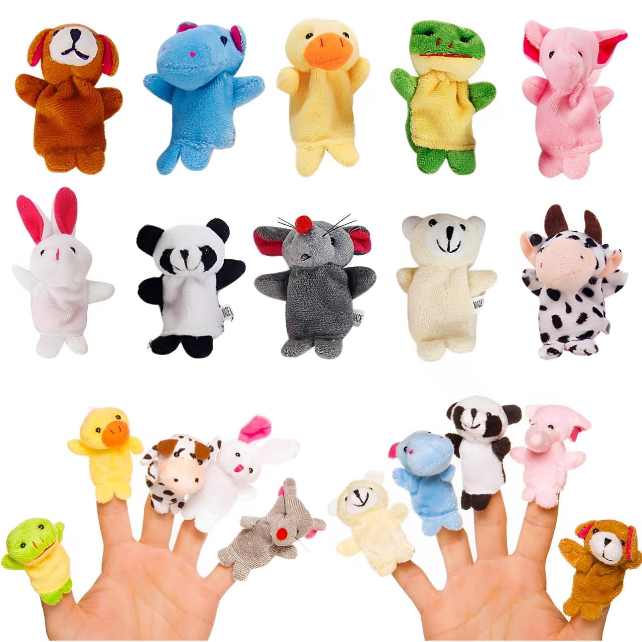 10 Pcs Finger Puppets, Puppets, Finger Puppets for Toddlers Puppets for ...
