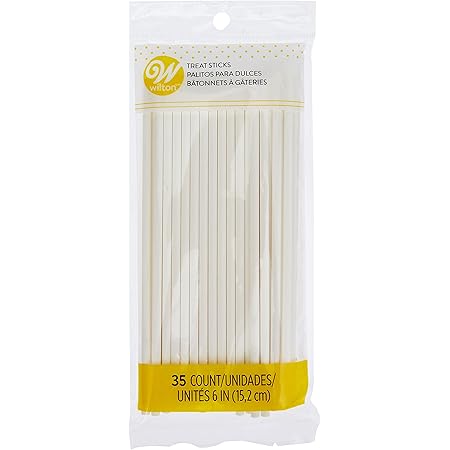 Amazon.com: Wilton White 6-Inch Lollipop Sticks, Cake Pop Sticks, 100 ...