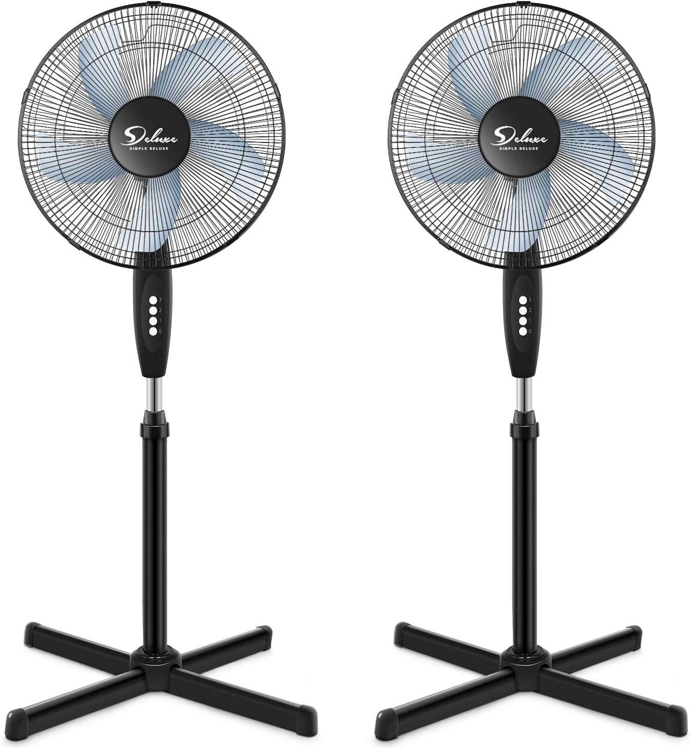 Amazon.com: Simple Deluxe Oscillating 16″ 3 Adjustable Speed Pedestal ...