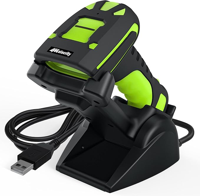 Amazon.com : Alacrity 2D Industrial Wireless Barcode Scanner with ...