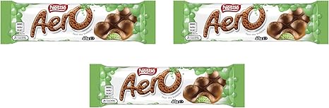 Amazon | オーストラリア限定 Nestle ネスレ Aero エアロ ミント味 チョコバー feel the bubbles 菓子 40gx3個 食べ試しセット | ノーブランド品 ...
