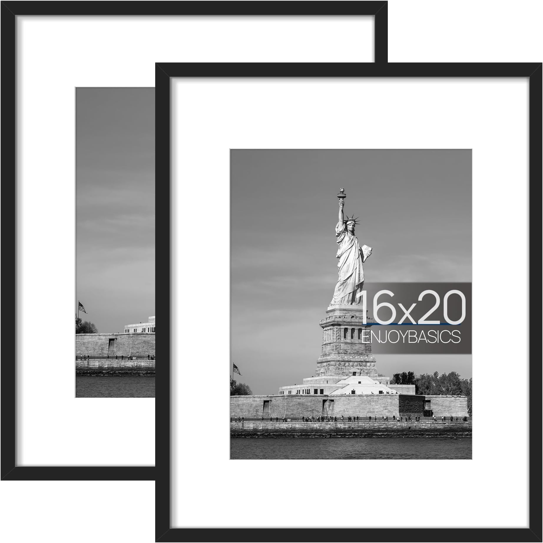 Amazon.com: ENLAYER 40X50 cm Wooden Frame DIY Picture Frames Art ...