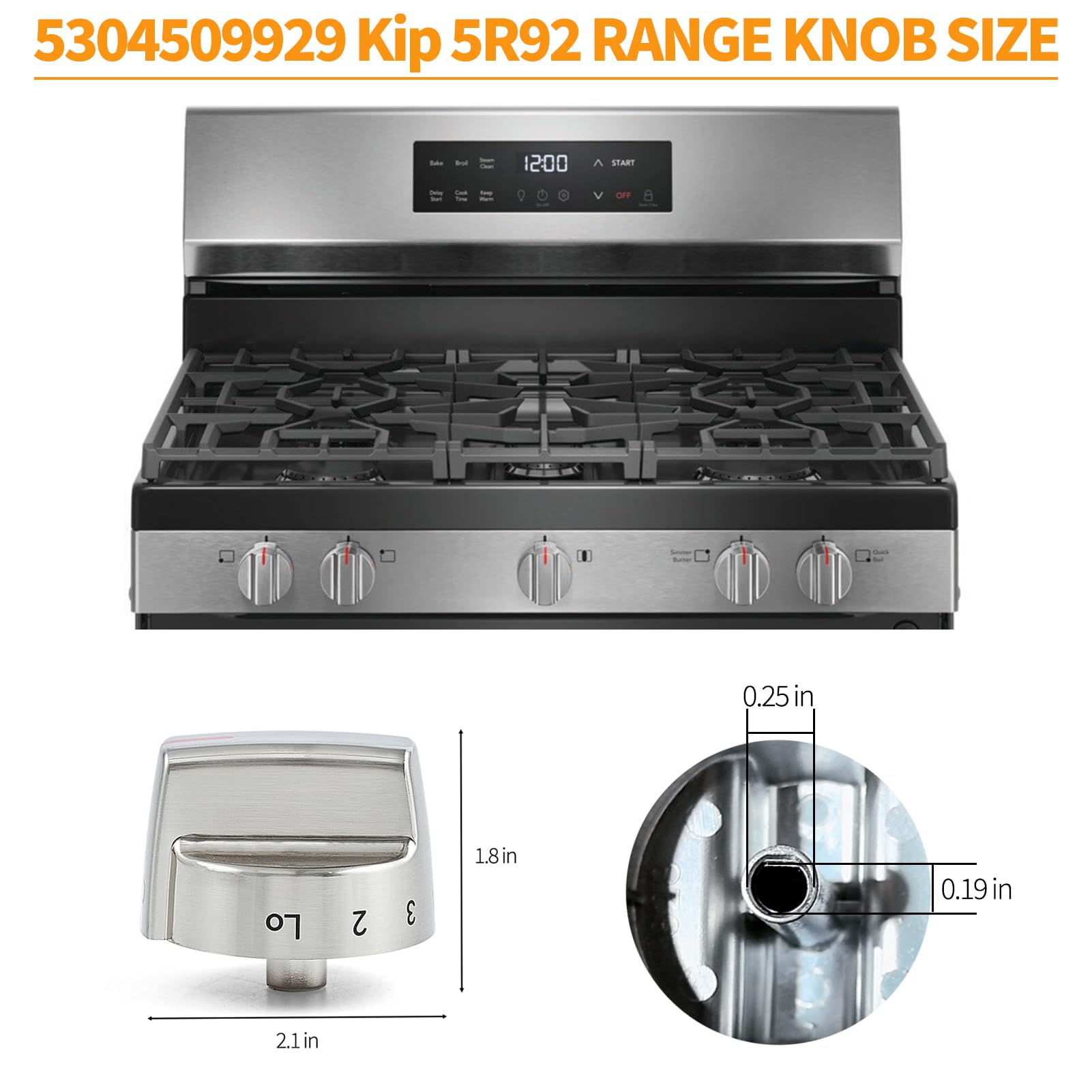Snapklik.com : Atgestore 5304509064 5304509929 Stainless Steel Stove ...