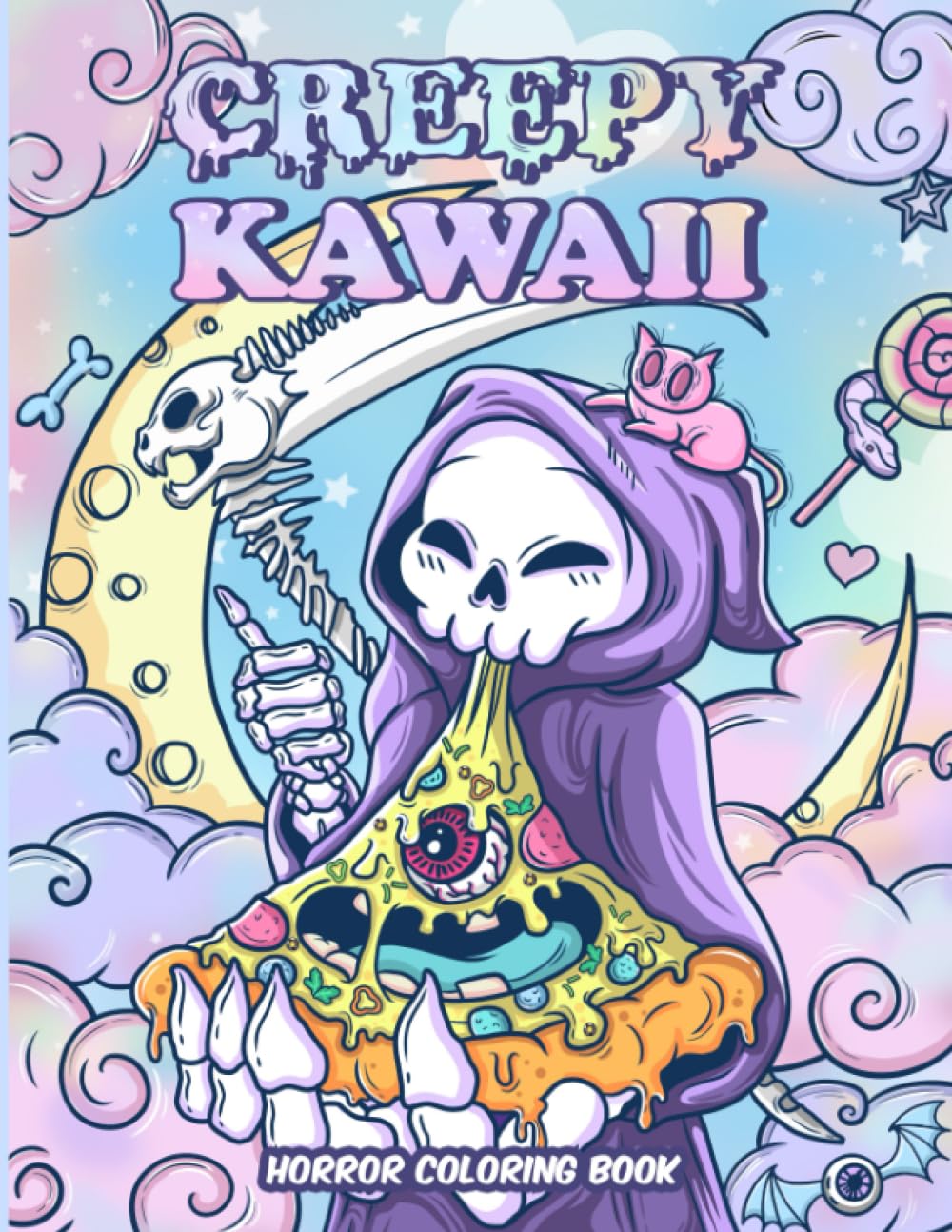 Amazon.com: Creepy Kawaii Coloring Book: Pastel Goth Horror Coloring ...