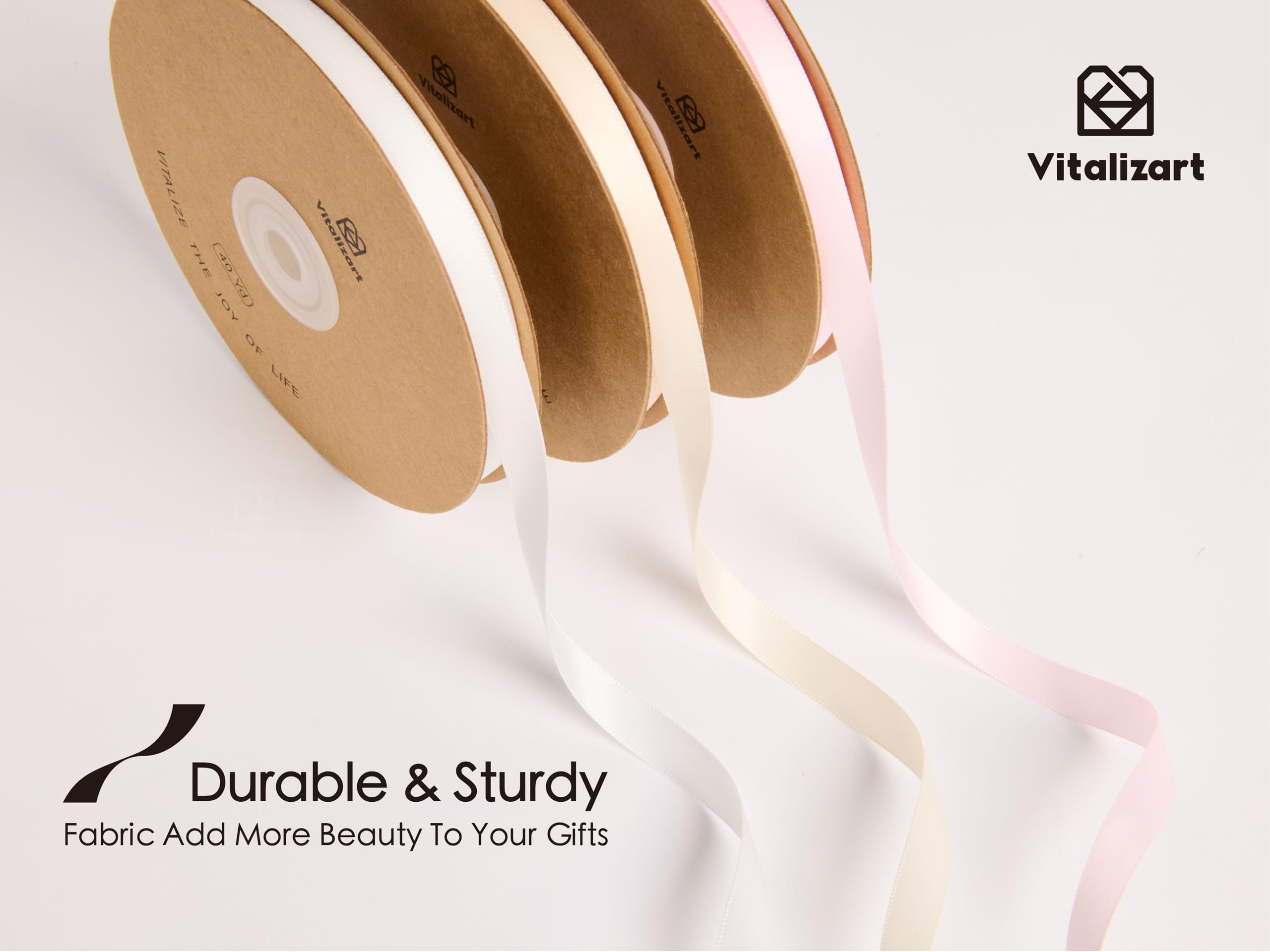 Snapklik.com : Satin Ribbon 1 Inch Pink & White Silk Like Thin ...