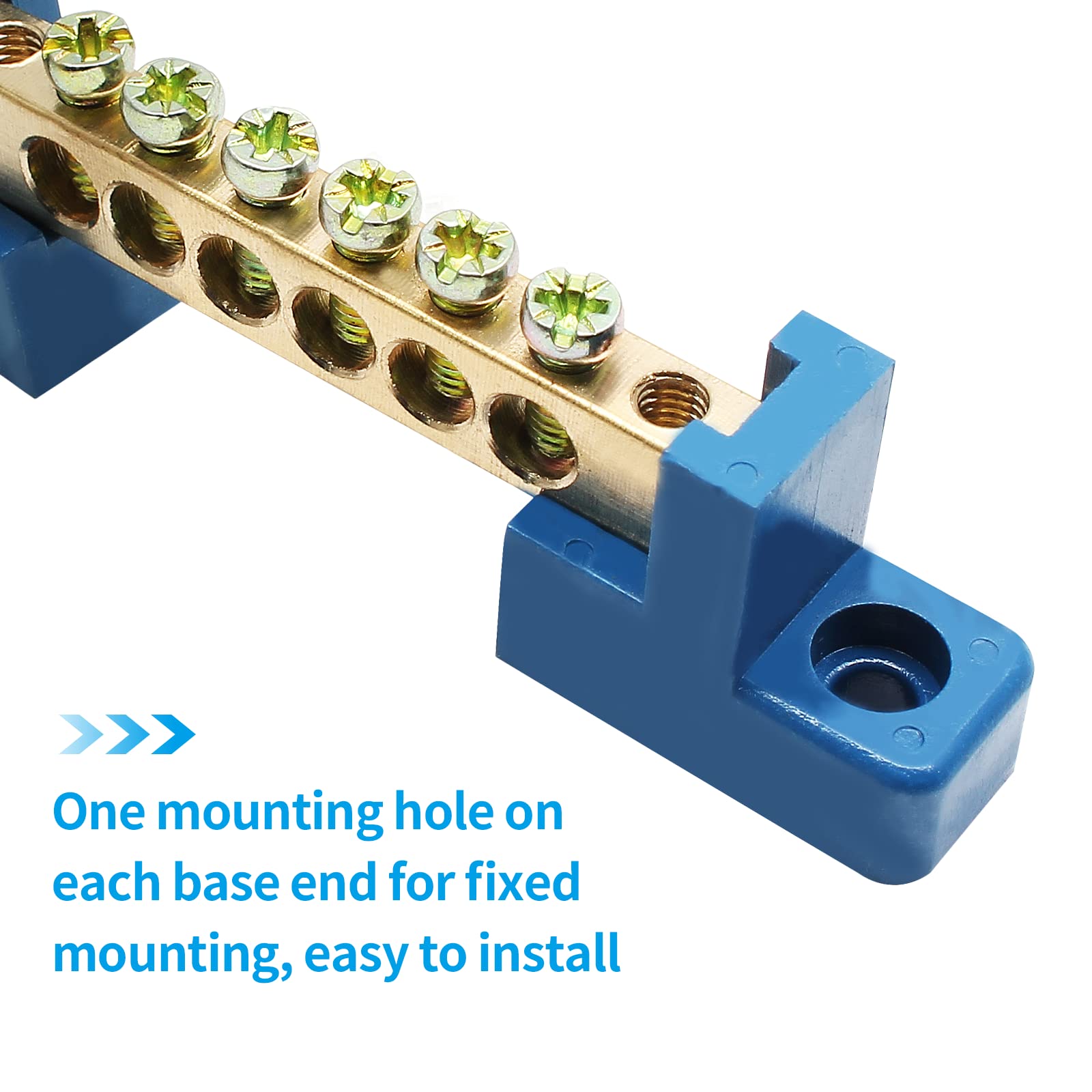 Snapklik.com : Unlorspy 5 PCS Brass Wire Screw Terminal 6 Positions ...