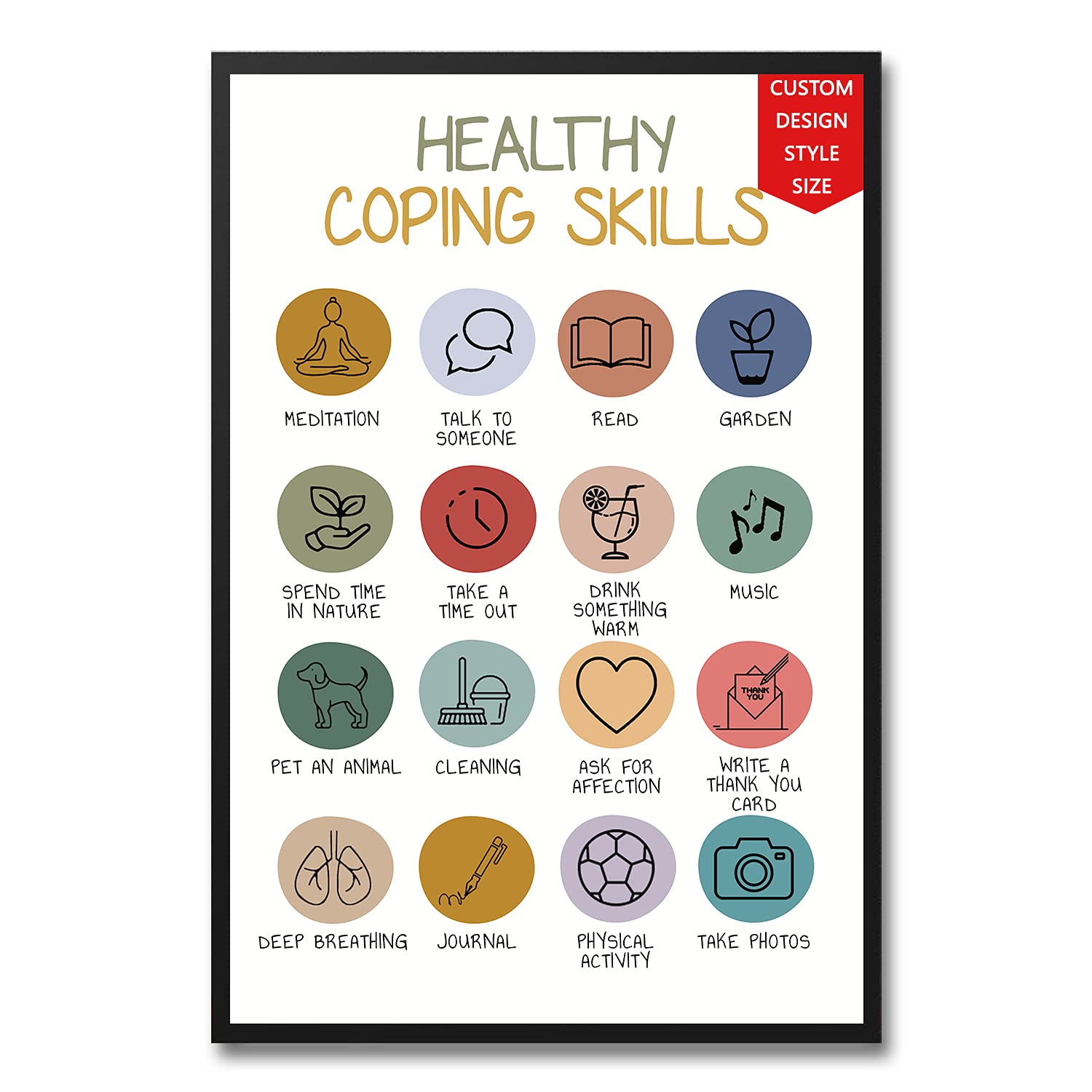 Buy LOLUIS y Coping Skills , Mental for Classroom, Therapy Counseling ...